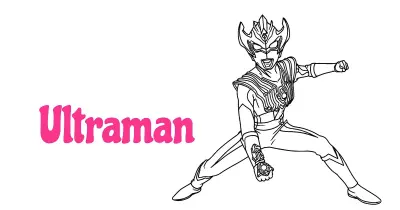 Ultraman Z Delta Claw Form Ultimate Stand Coloring Page | QuickDuck